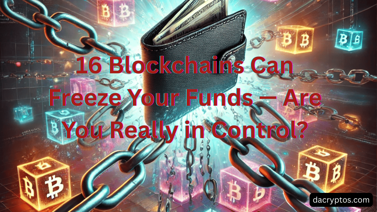 The Hidden Truth: 16 Major Blockchains Can Freeze Funds
